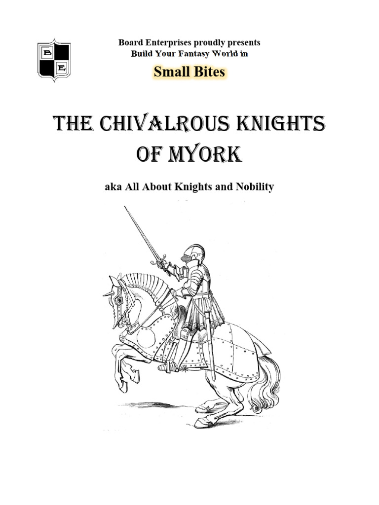 Board Enterprises - Build Your Fantasy World - The Chivalrous Knights ...