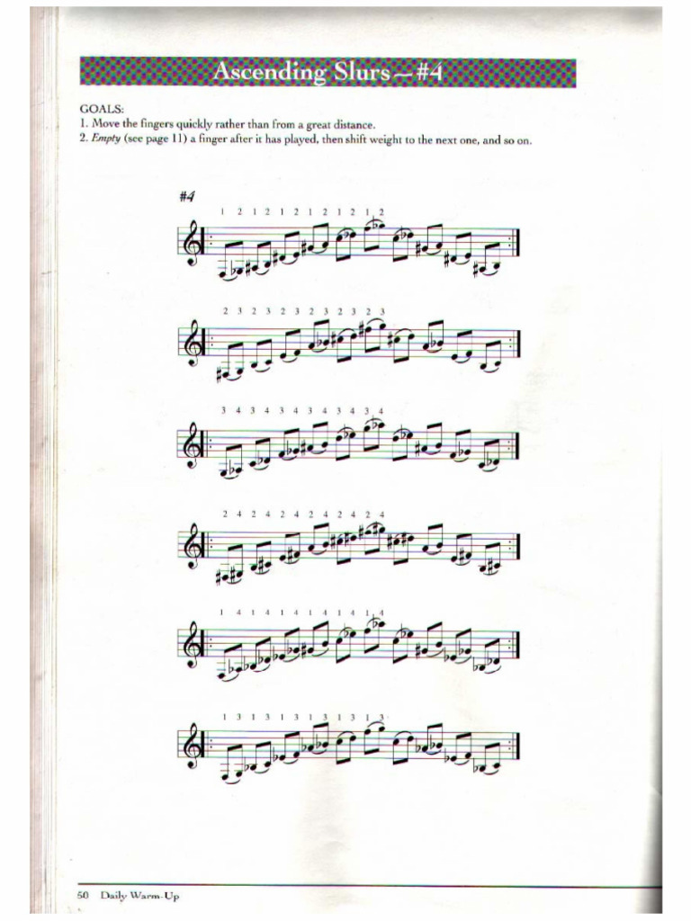 Ascending and Descending Slurs | PDF