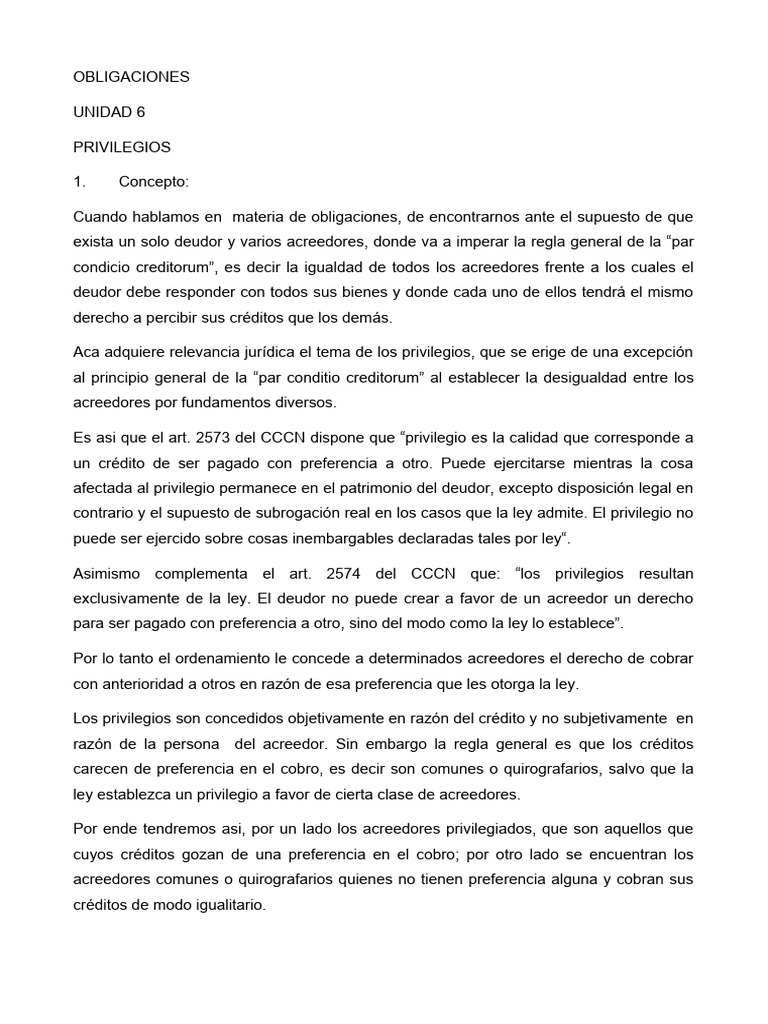 OBLIGACIONES U6 | PDF | Pagos | Subrogación