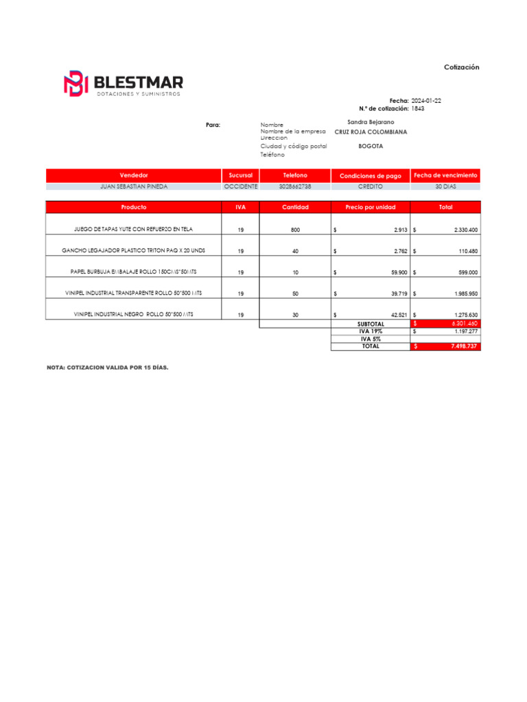 Oferta Cruz Roja 22 Ene | PDF