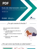 Curso Guía de Intervencion MhGap en Salud Mental | PDF