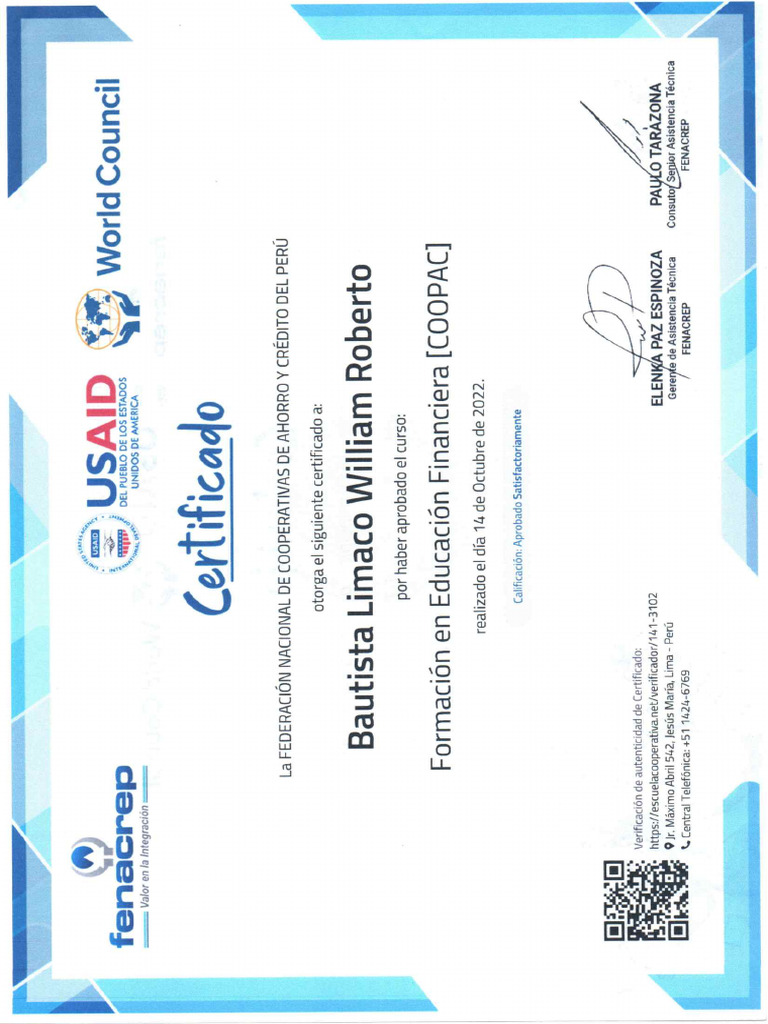 Constancia de Capacitaciones | PDF