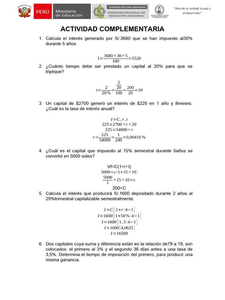 Actividad Complementaria | PDF