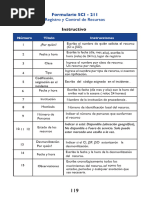 Formulario SCI - 207 Registro de Víctimas: Instructivo | PDF