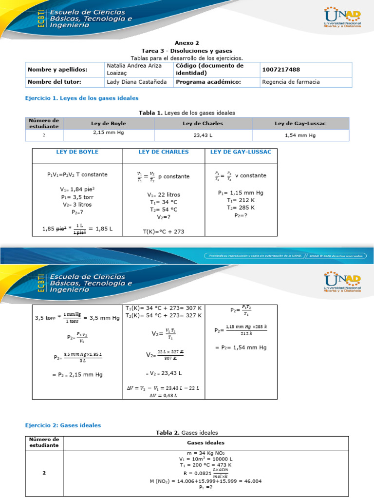 Tarea3 NataliaAriza | PDF | Química | Mecánica estadística