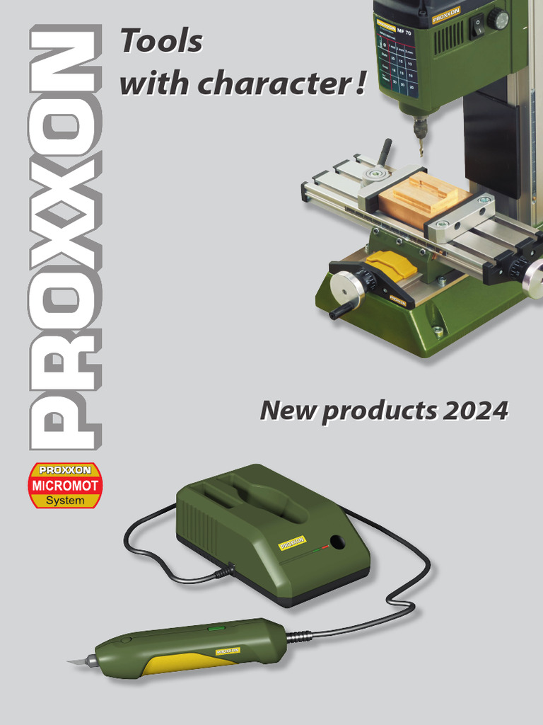 Proxxon Micromot New Products 2024 | PDF | Grinding (Abrasive Cutting) | Abrasive