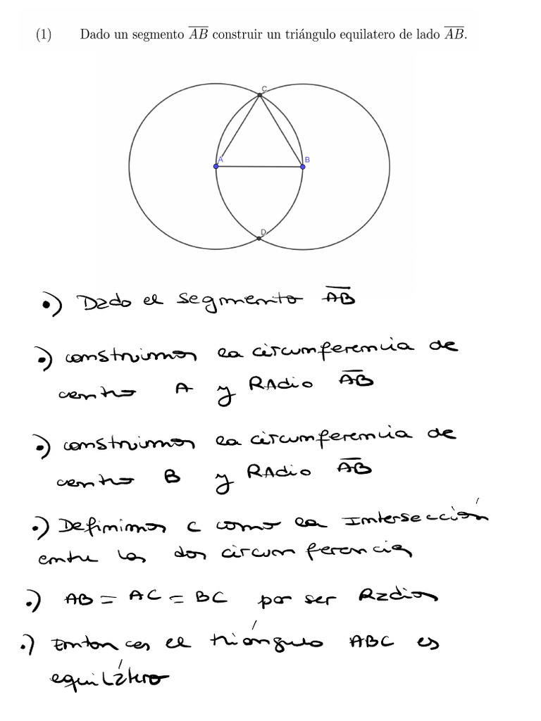 Construcción de triángulos y rombos | PDF | Geometría triangular ...
