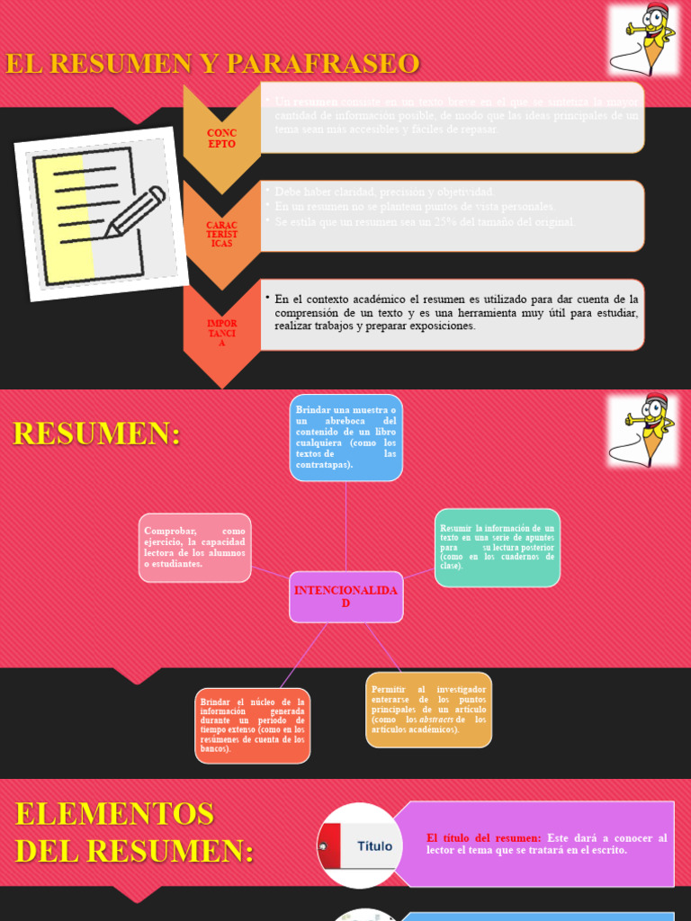 El Resumen y Parafraseo | PDF