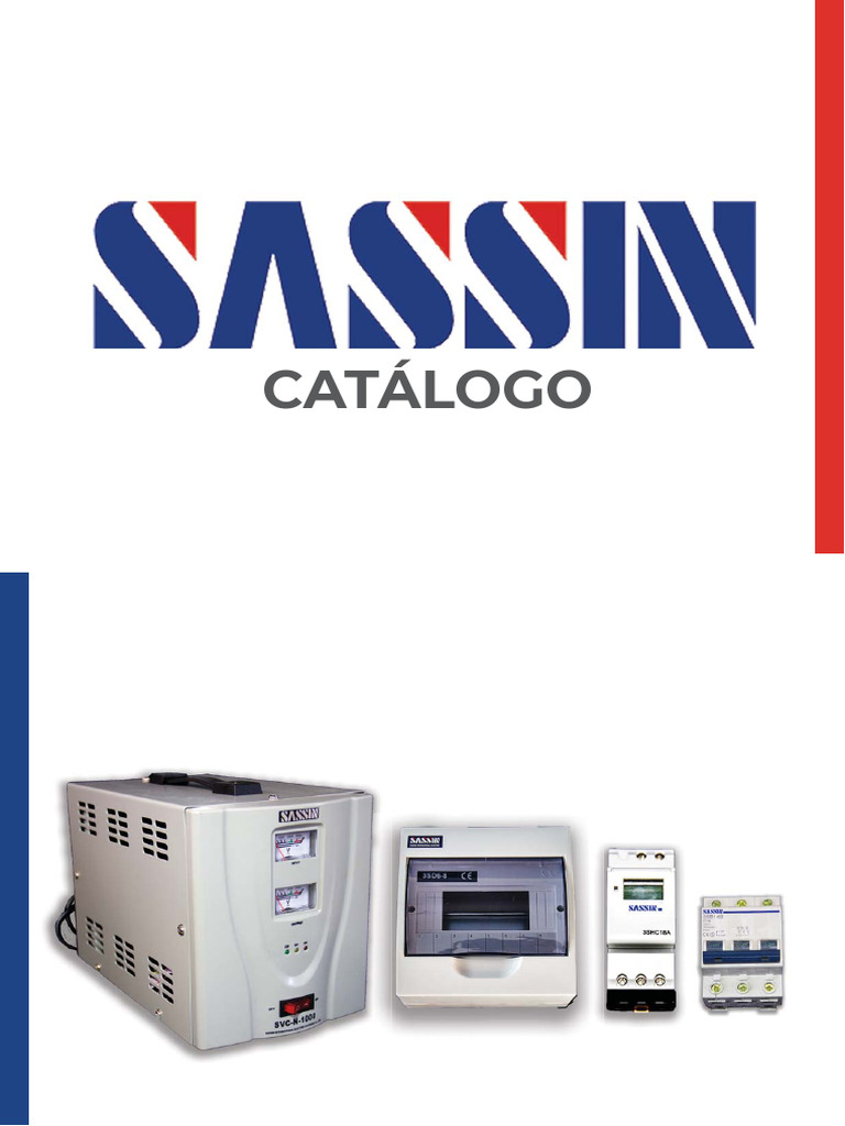 Catálogo de Térmicos y Accesorios Sassin | PDF | Relé | Corriente alterna