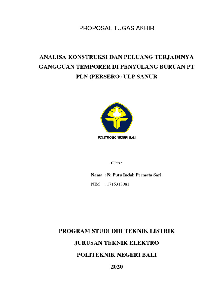 Analisa Gangguan Temporer Penyulang PLN | PDF | Teknologi & Rekayasa