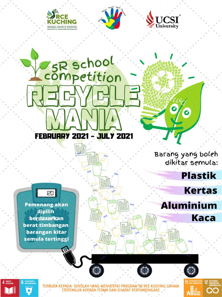 Terma Dan Syarat 5R School Competition RecycleMania | PDF