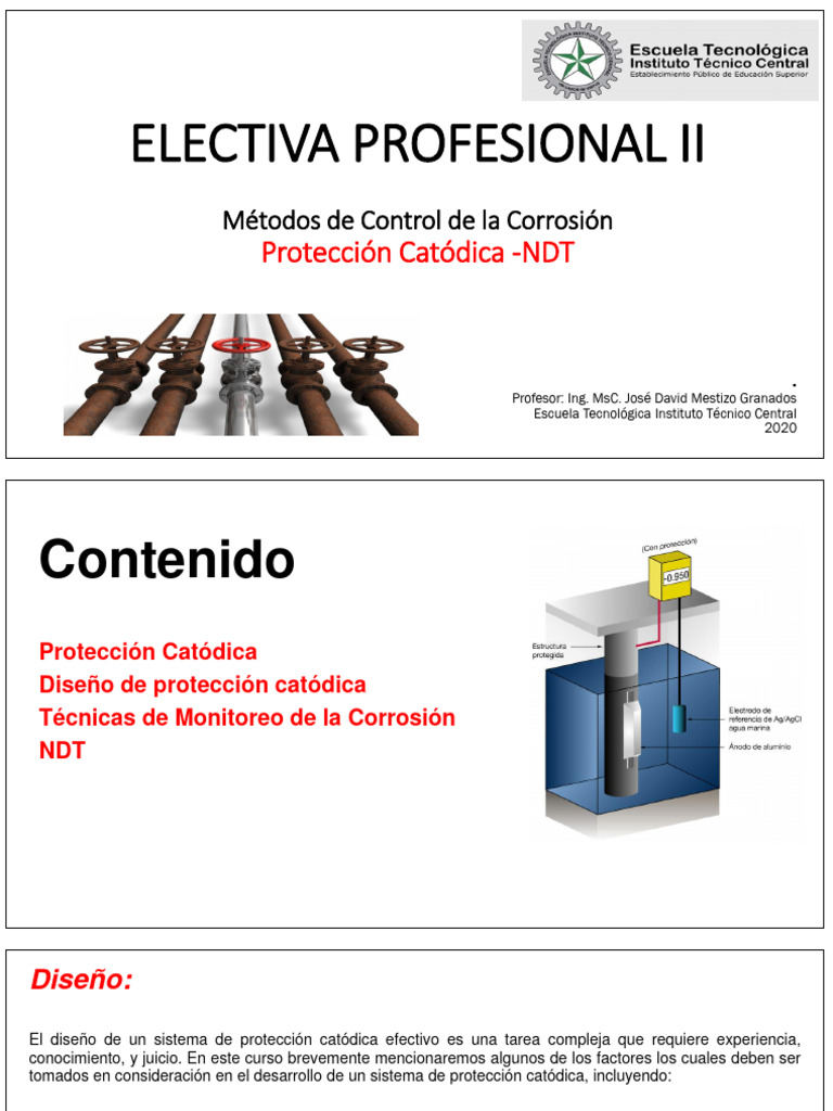 Diseño proteccion catódica_NDT (1) | Descargar gratis PDF | Resistividad Eléctrica y ...