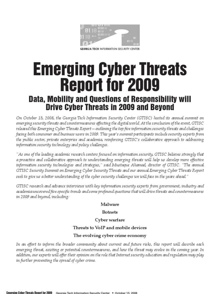 Cyber Threats Report 2009 | Online Safety & Privacy | Computer Security