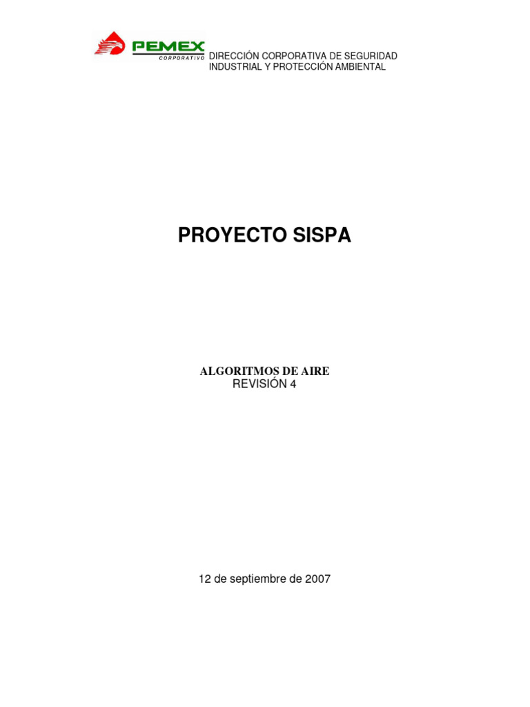 Algoritmo SISPA | PDF | Dióxido de carbono | Compuestos químicos