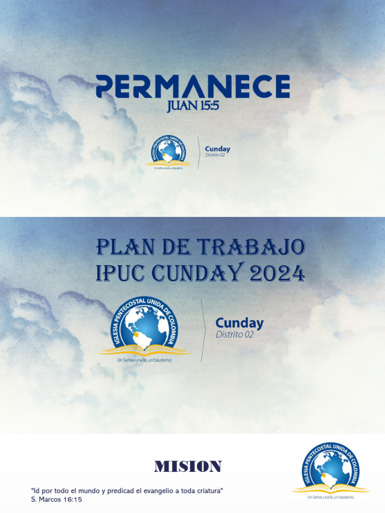 Plan de Trabajo Ipuc Cunday 2024 Presentacion | PDF