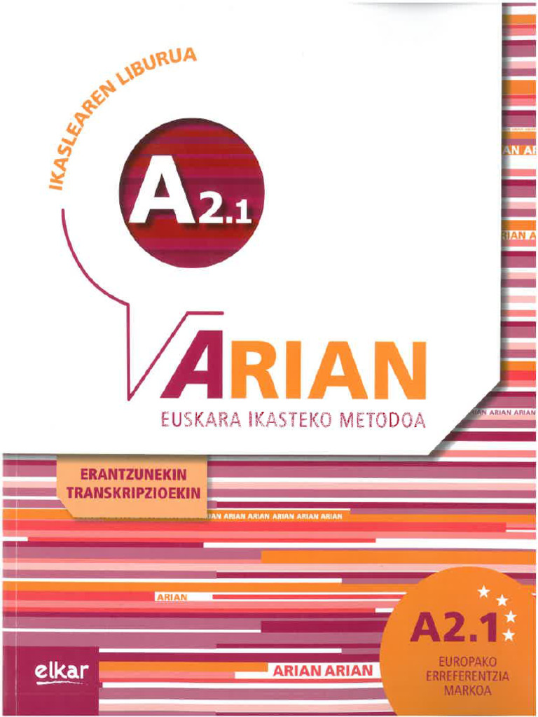 ARIAN Ikaslearen Liburua A2.1 | PDF