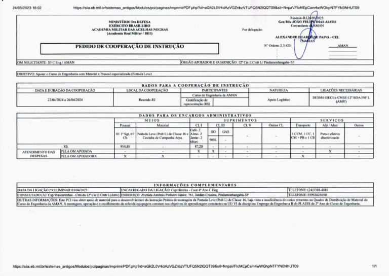 PCI 2.3.425 - AMAN - 12 Cia E CMB L | PDF