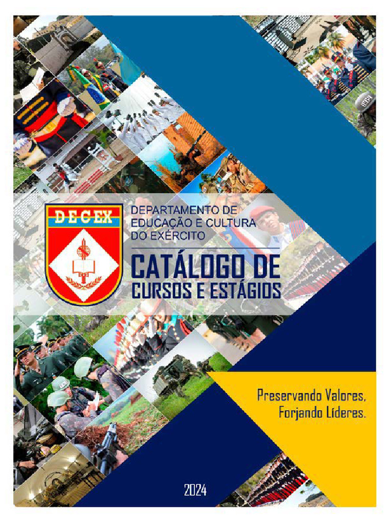 Cat Logo de Cursos Do Departamento de Educa o e Cultura Do Ex Rcito - Catalogo de Cursos 2022 ...