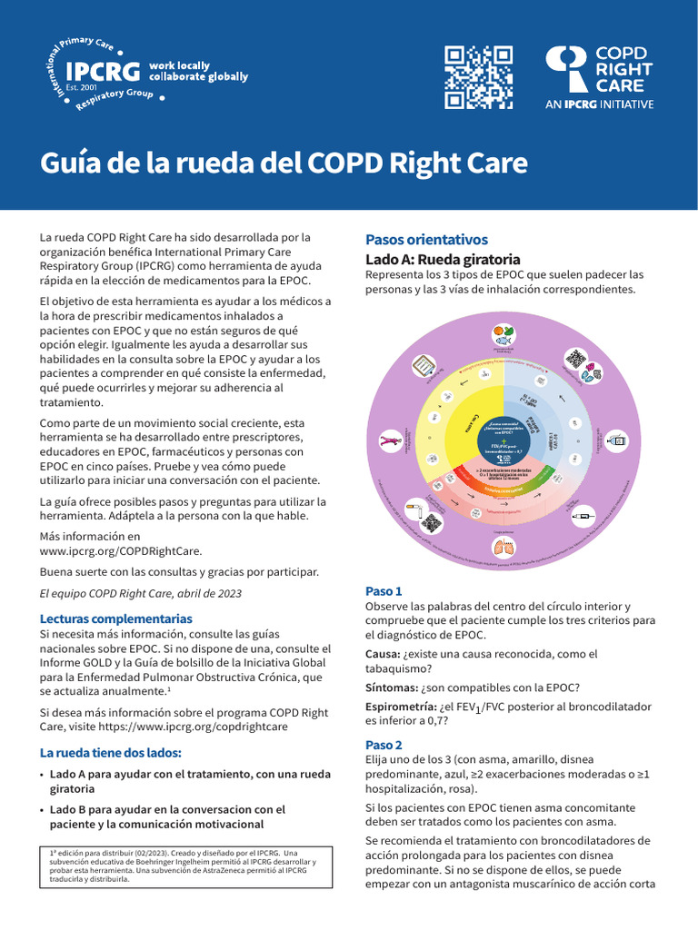 COPD Wheel Guidance Notes Spanish | PDF | Enfermedad pulmonar ...