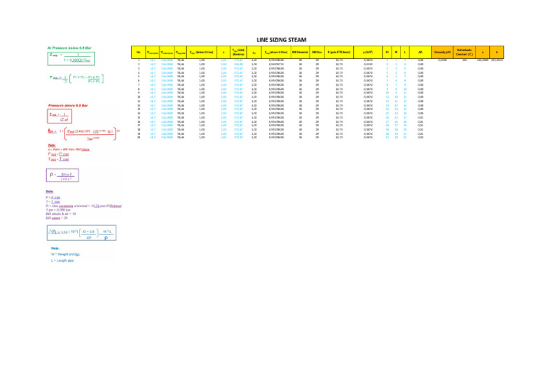 Line Sizing Steam | PDF | Continuum Mechanics | Liquids