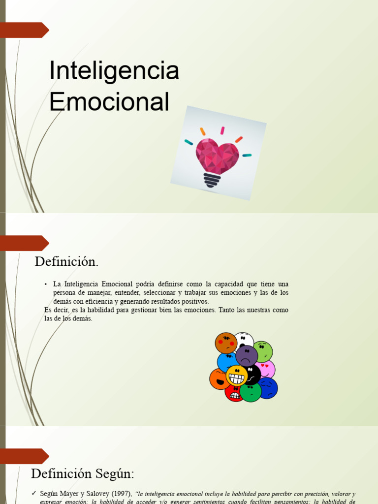 Inteligencia Emocional | PDF | Las emociones | Inteligencia emocional