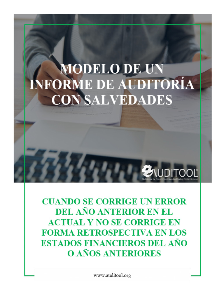 Informe Con Salvedades Cuando Se Corrige Un Error Del Año Anterior en El Actual | PDF ...