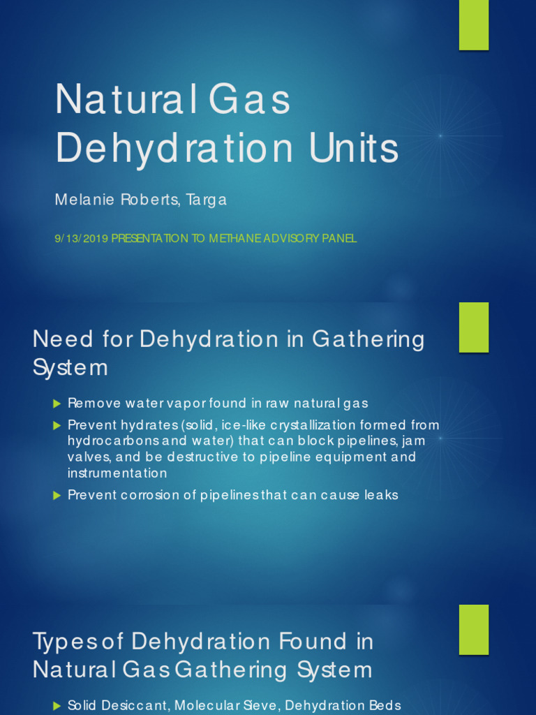Natural Gas Dehydration Units | PDF | Natural Gas | Gases