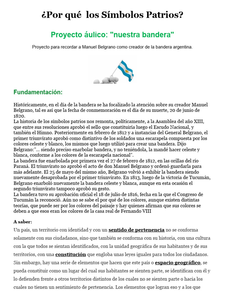 Por Qué Los Símbolos Patrios | PDF | Política | Viajes y turismo