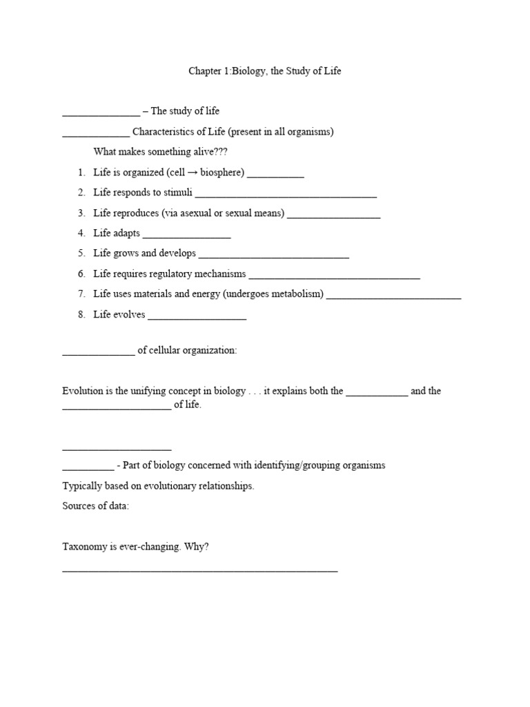 Chapter 1 Introduction To Biology | PDF | Life | Experiment