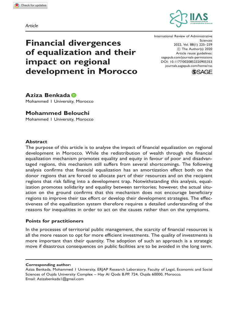 benkada-belouchi-2020-financial-divergences-of-equalization-and-their-impact-on-regional ...