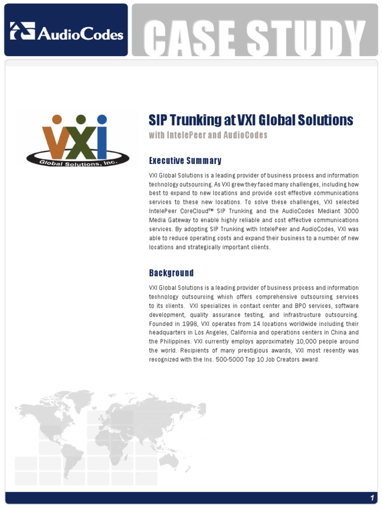 VXI Case Study | PDF | Networks | Computer Networking