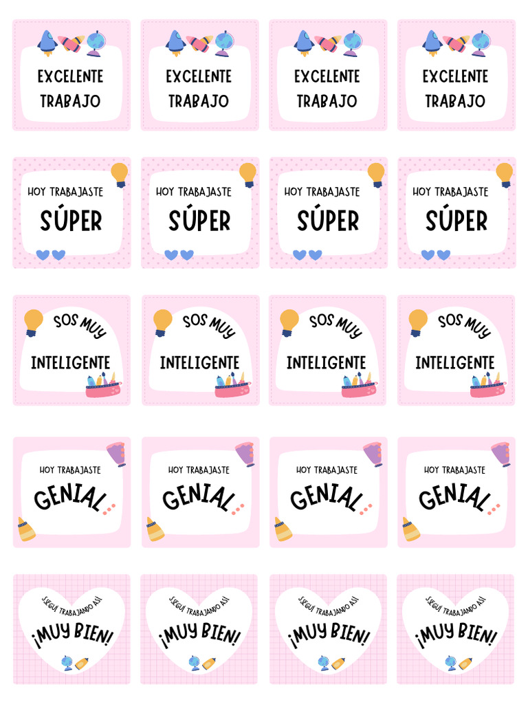 Stickers Corrección | PDF