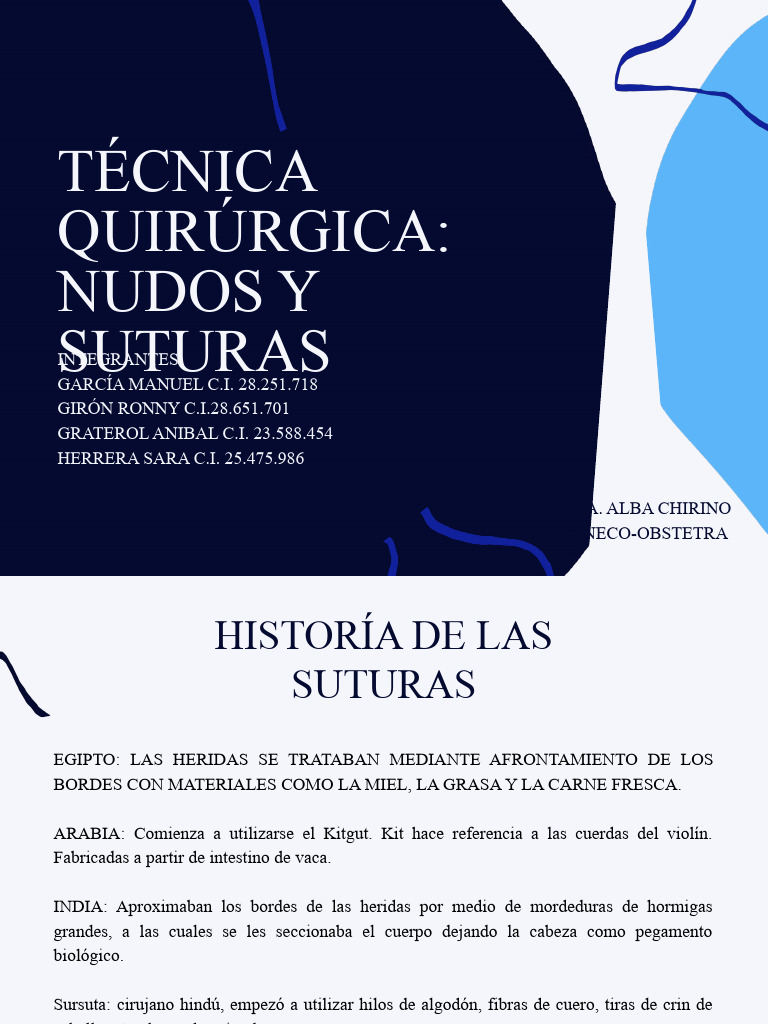 Nudos y Suturas Final | Descargar gratis PDF | Sutura Quirúrgica | Nudo