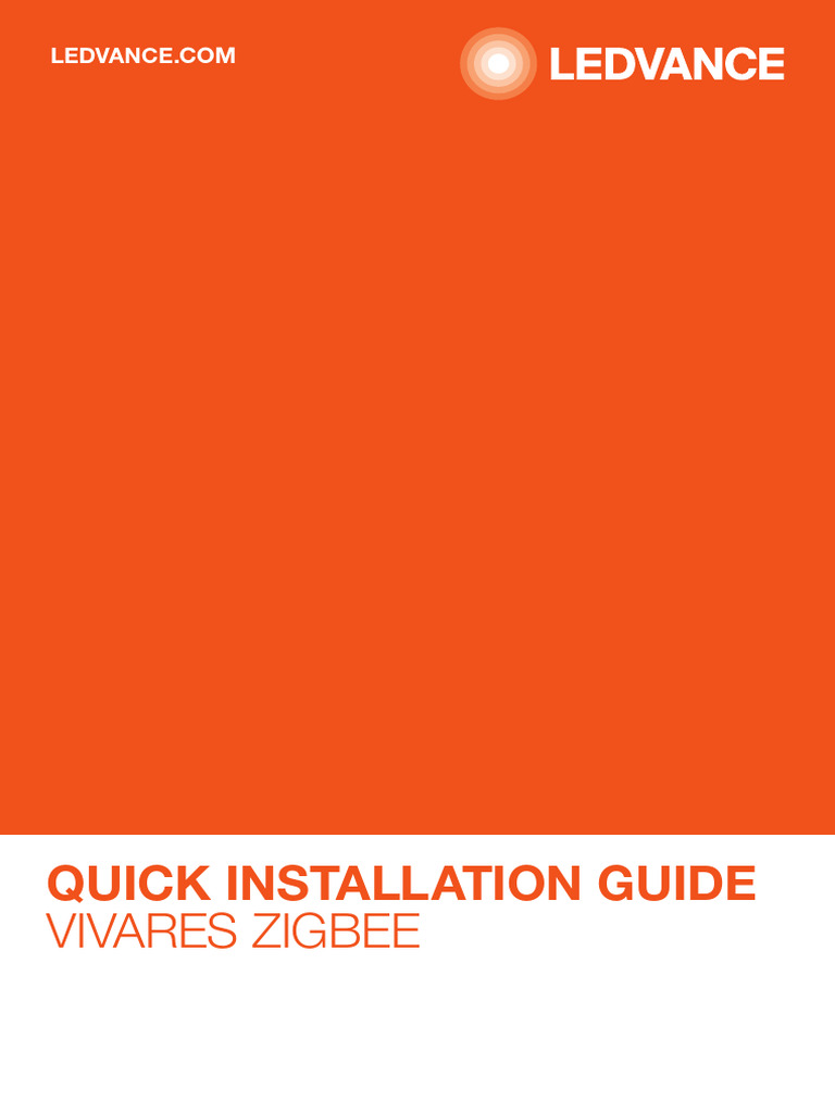 Asset-13085283 - Quick Installation Guide VIvares Zigbee | PDF | Computing | Software