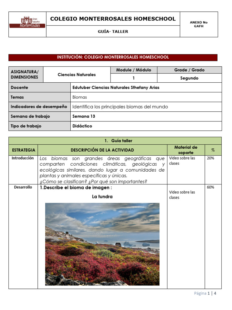 GT Biomas s13 m1 Segundo | PDF | Geografía Física | Ciencias Naturales
