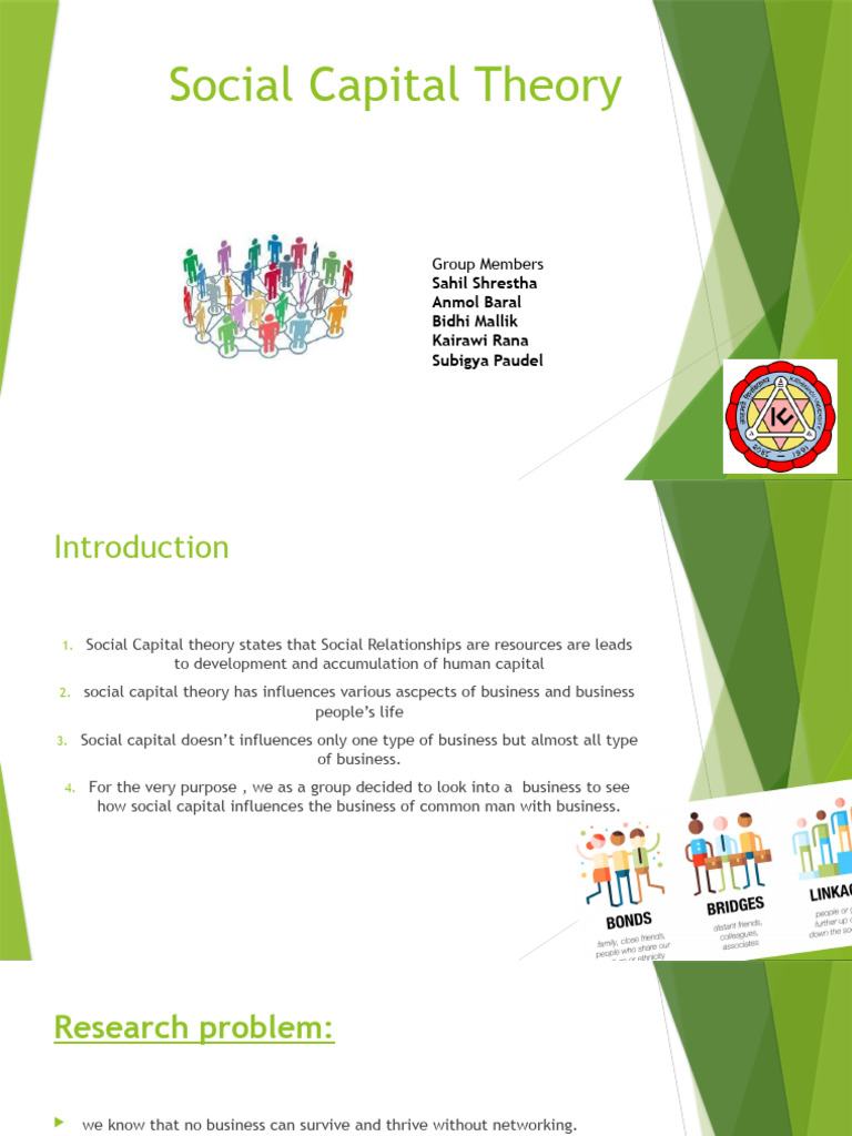 Social Capital Theory | PDF | Social Capital | Capital (Economics)