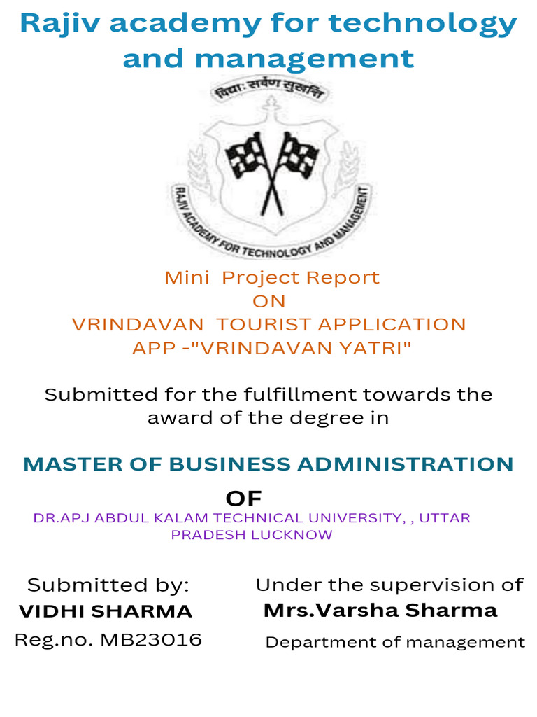 Rajiv Academy For Technology and Management - 20231227 - 060812 - 0000 | PDF | Tourism | Mobile App