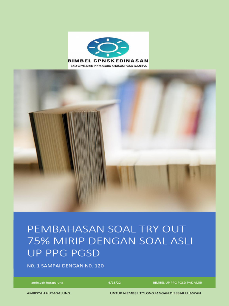 Soal Joss Tryout 1 | PDF