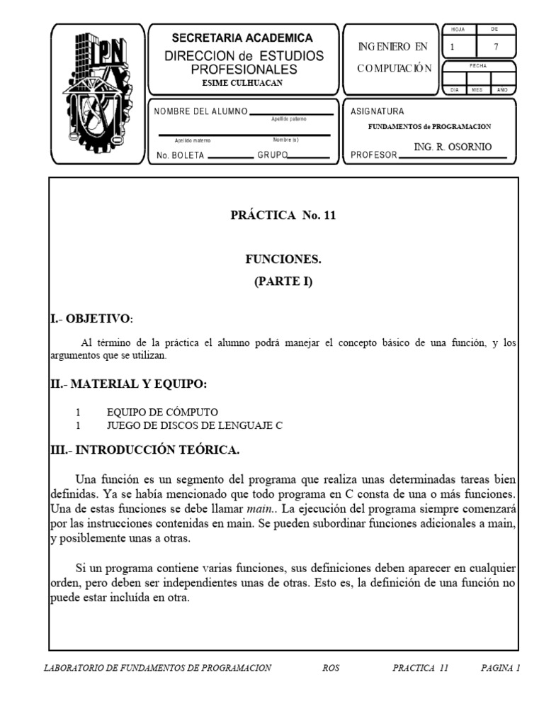 practica-11-FP | PDF | Función (Matemáticas) | Lenguaje de programación