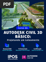Tutorial Civil 3D: Platôs e Taludes | PDF | Auto Cad