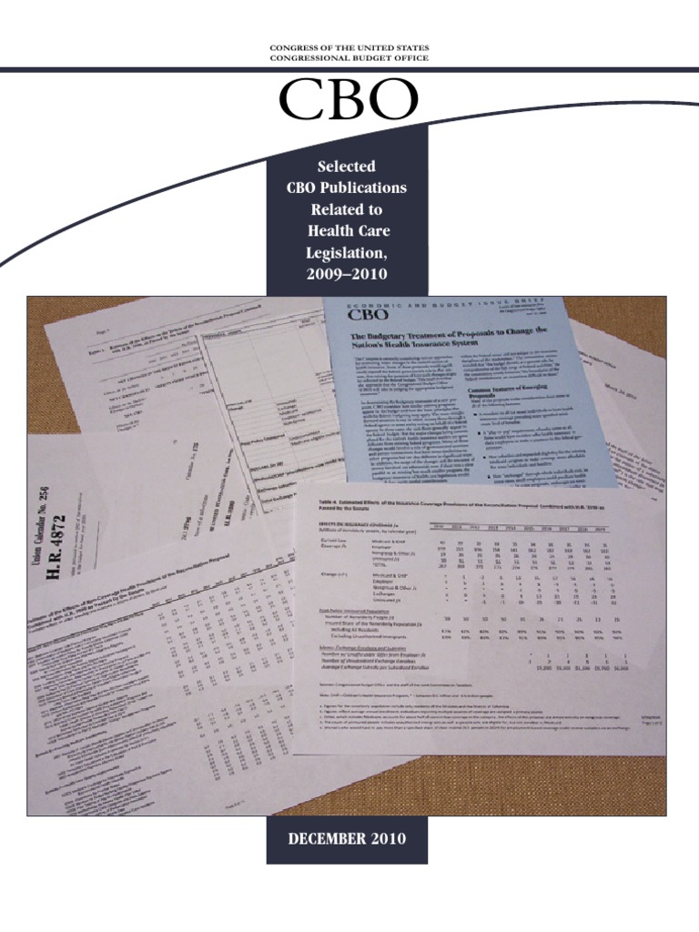 Cbo Score of The Aca - Final | PDF | Patient Protection And Affordable ...