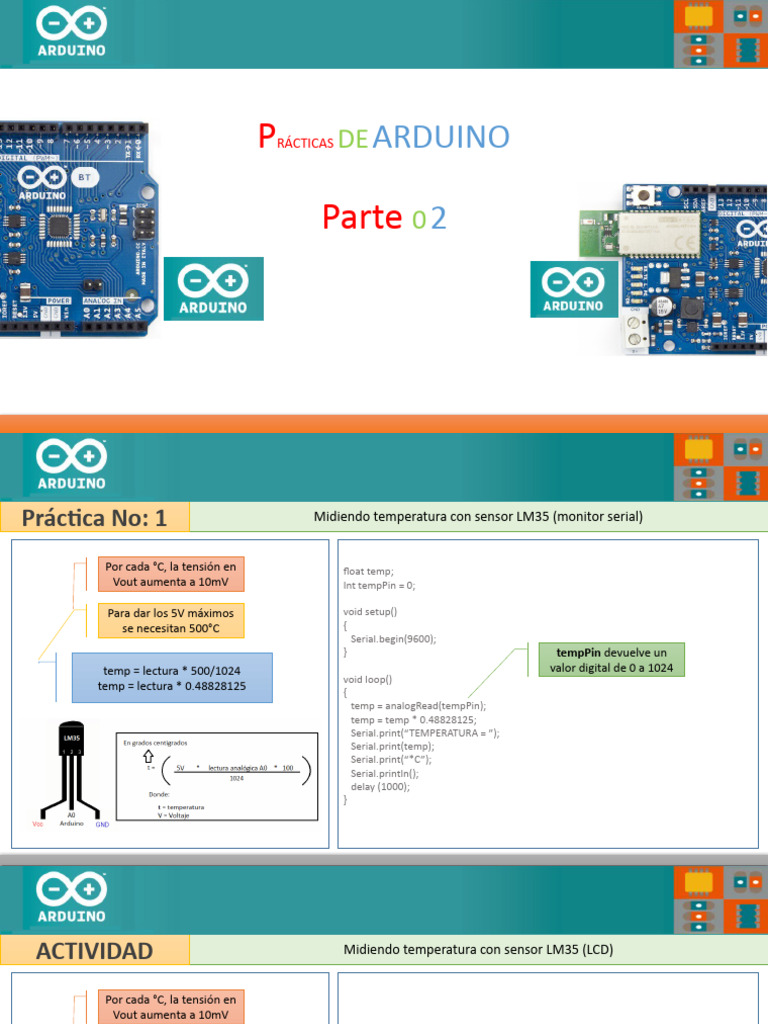 PRACTICAS_ARDUINO_P2 (1) | PDF | Ciencias de la Computación | Hardware de la computadora