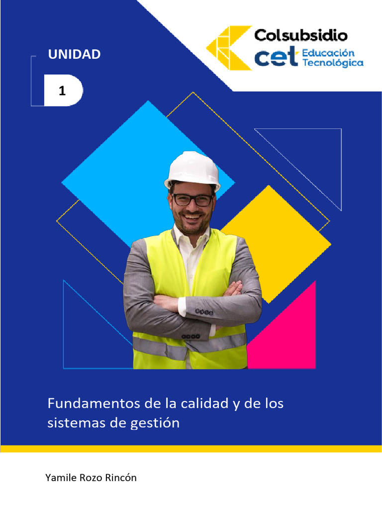 Unidad - 1 Fundamentos de La Calidad y de Los Sistemas de Gestión | PDF | Calidad (comercial ...