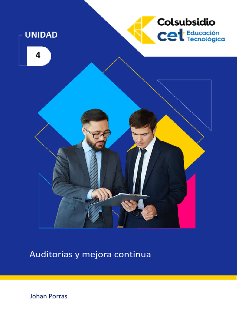 Unidad_4 Auditorías y Mejora Continua | Descargar gratis PDF | Calidad (comercial) | Sistema de ...
