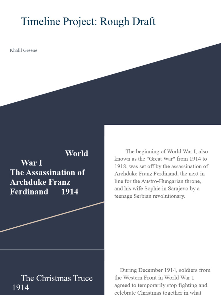 Timeline Project - Rough Draft | PDF | World War II | World War I
