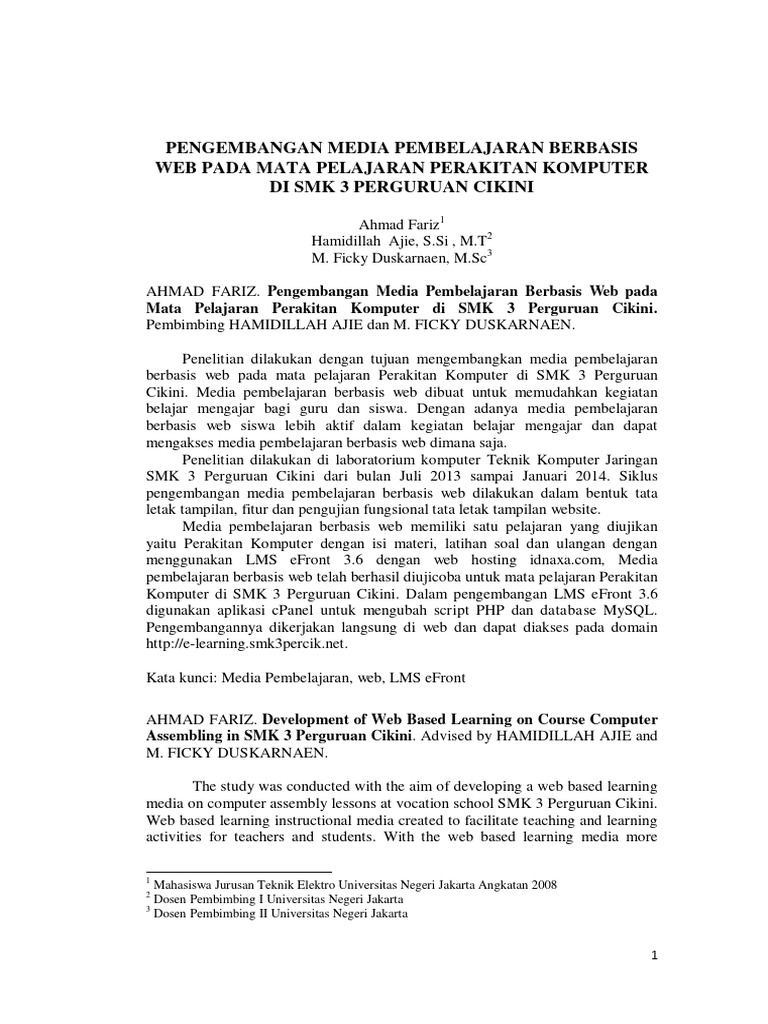 Pengembangan Media Pembelajaran Berbasis | PDF