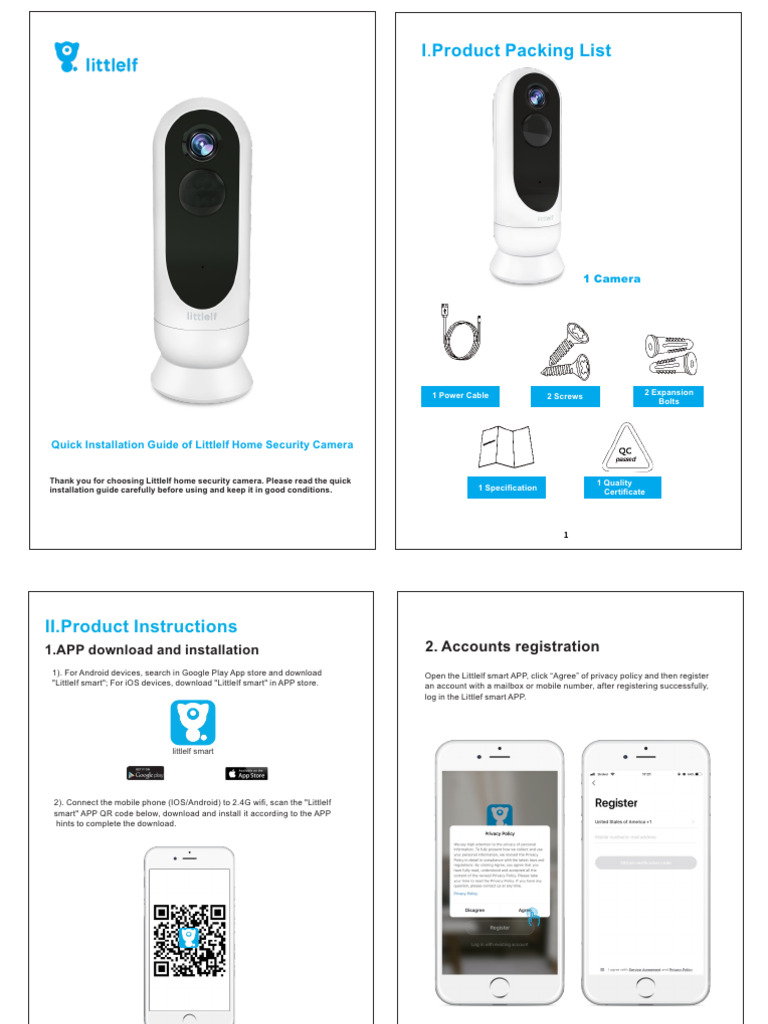 Littlelf Home Security Camera Installation Guide - 2023 05 09 | PDF ...