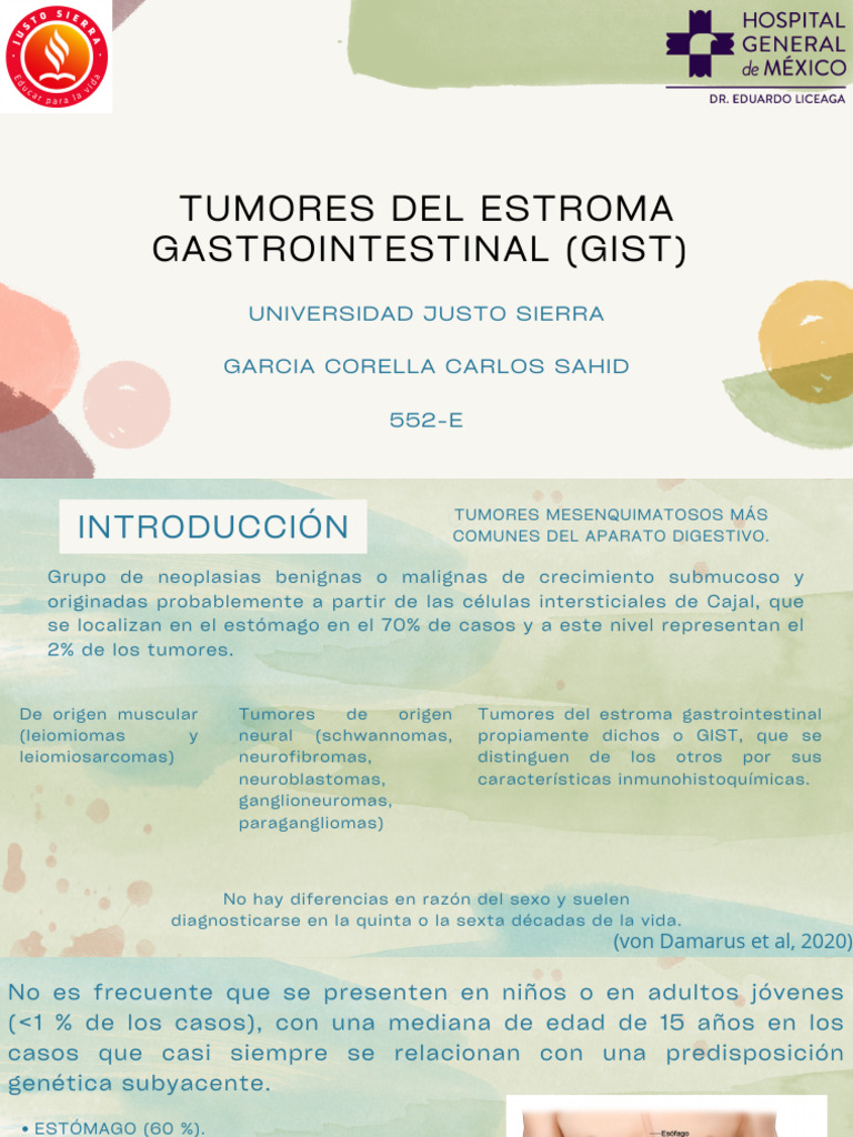 Tumores Del Estroma Gastrointestinal, Sarcoma de GIST LISTO | PDF ...