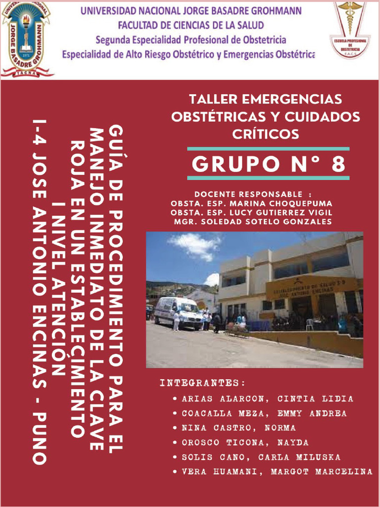 CLAVE ROJO GRUPO 8 (1) | PDF | Parto | Muerte materna