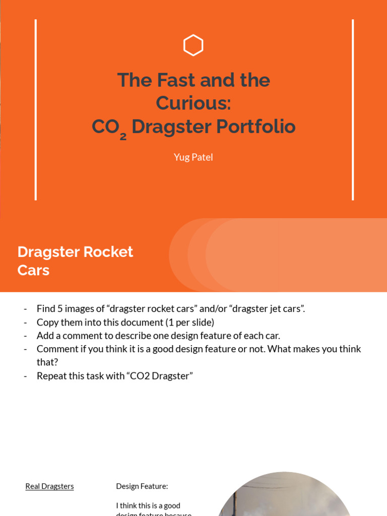 The Fast and The Curious - CO2 Dragster Portfolio - MASTER | PDF | Drag (Physics) | Lift (Force)